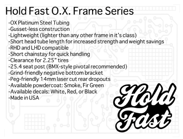 Hold Fast Converter29 Frame – FIXED GEAR ARCHIVE