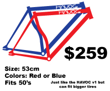 RYD Havoc V2 Frame – FIXED GEAR ARCHIVE