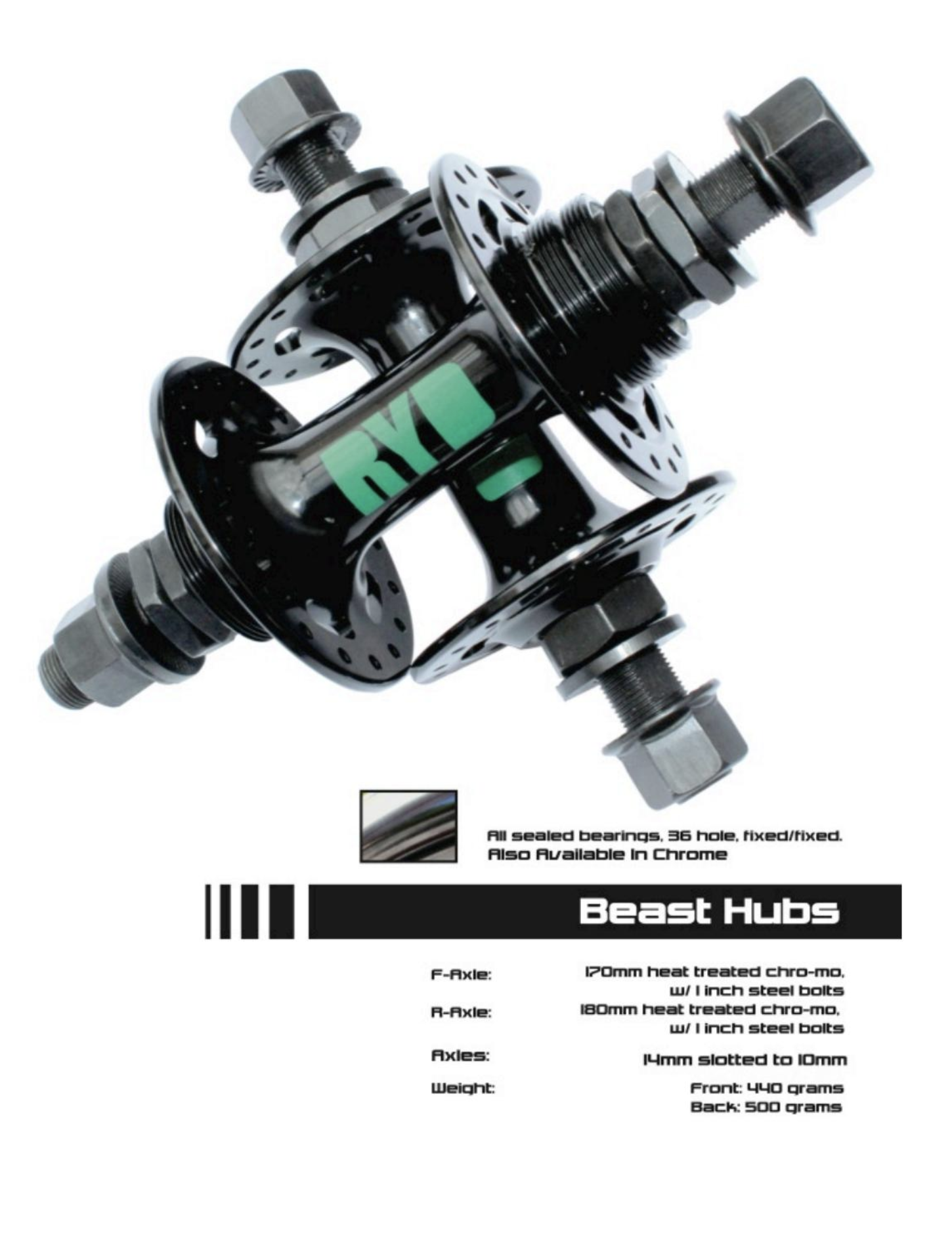RYD Beast Hub – FIXED GEAR ARCHIVE