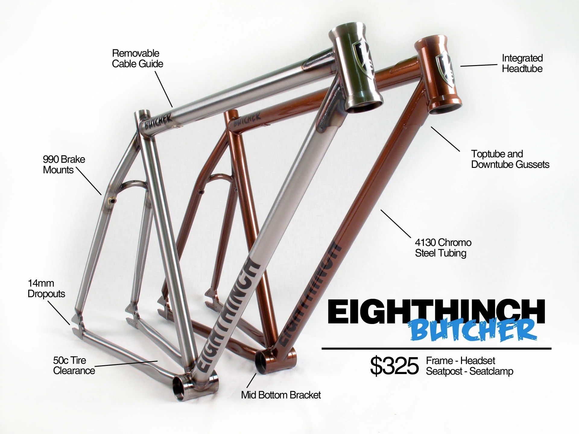 Eighthinch Butcher V2 Frame – FIXED GEAR ARCHIVE